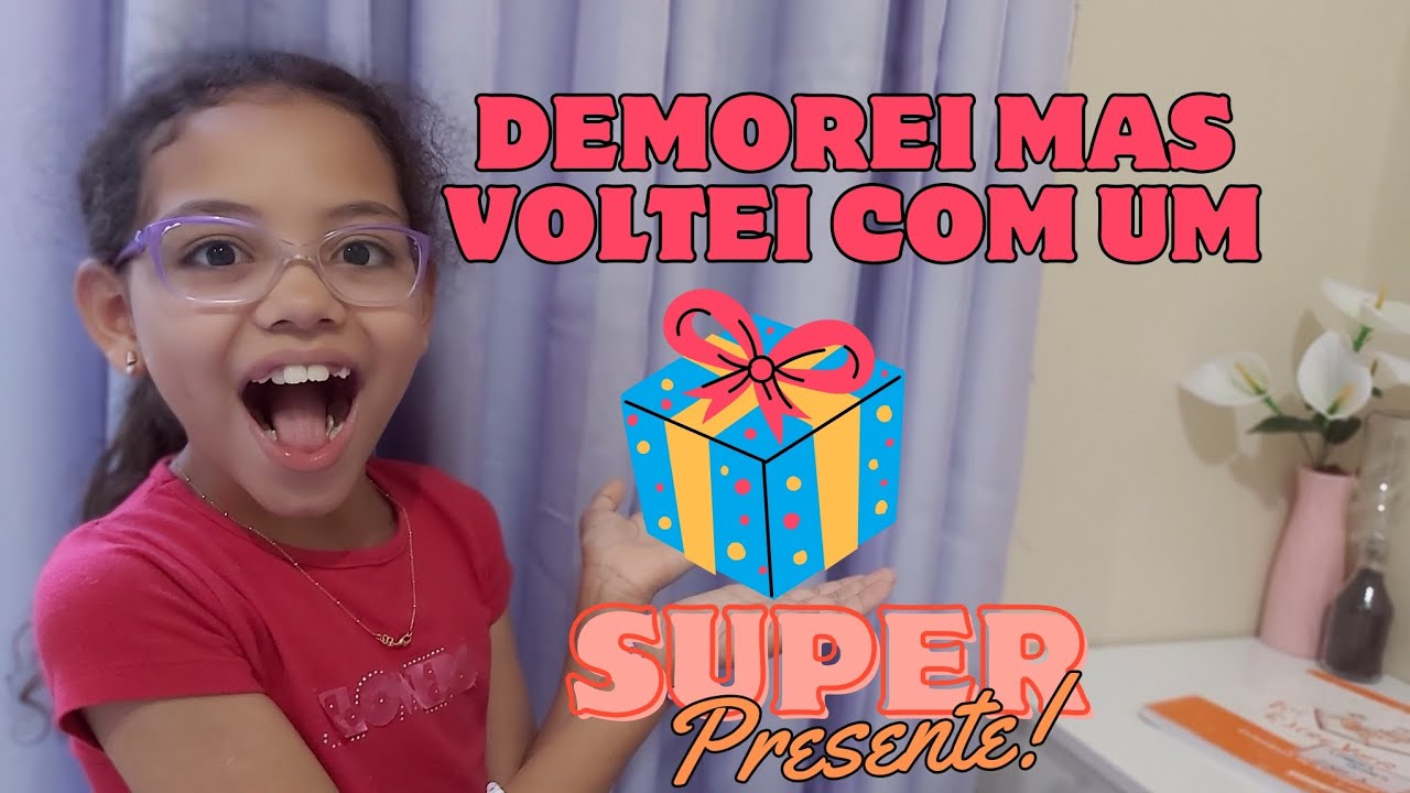 VOLTEI PRA MOSTRAR UM SUPER PRESENTE! - YouTube