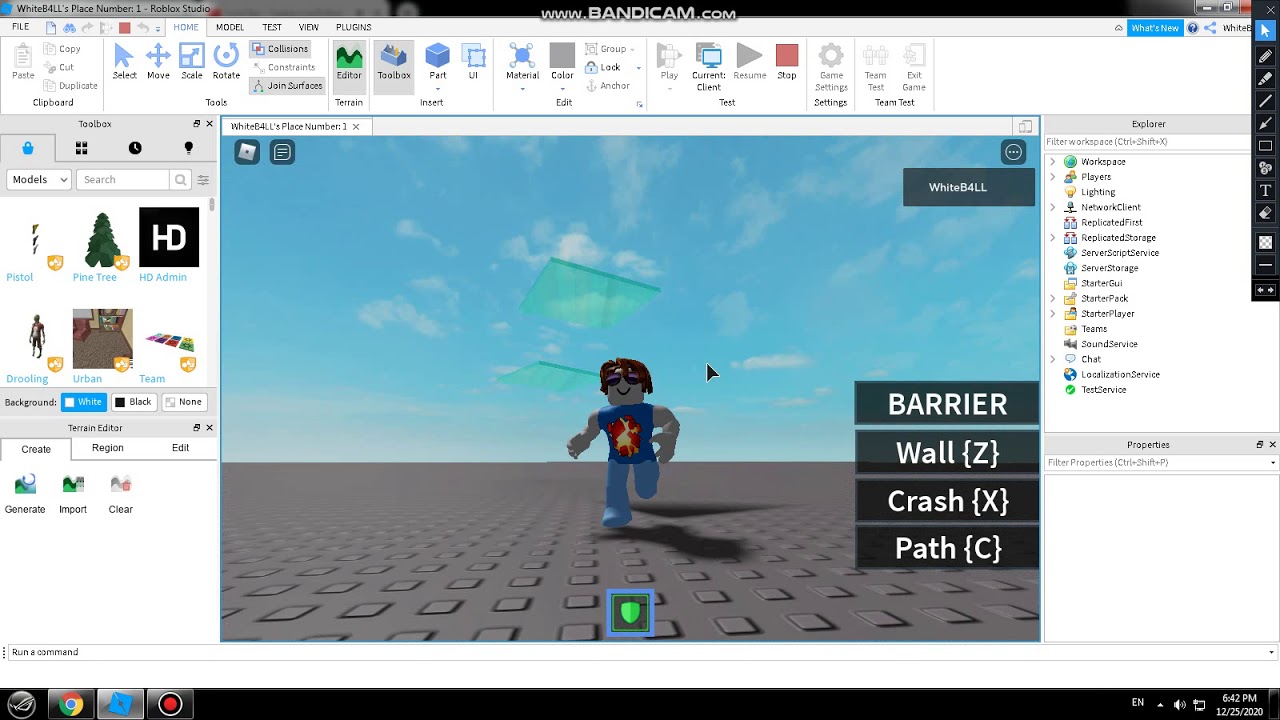 HOW TO MAKE A Barrier Power With Model On ROBLOX STUDIO 2020 - YouTube
