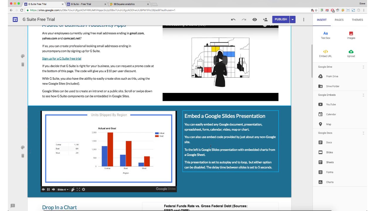Google Sites: Easily Embed Anything Google - YouTube