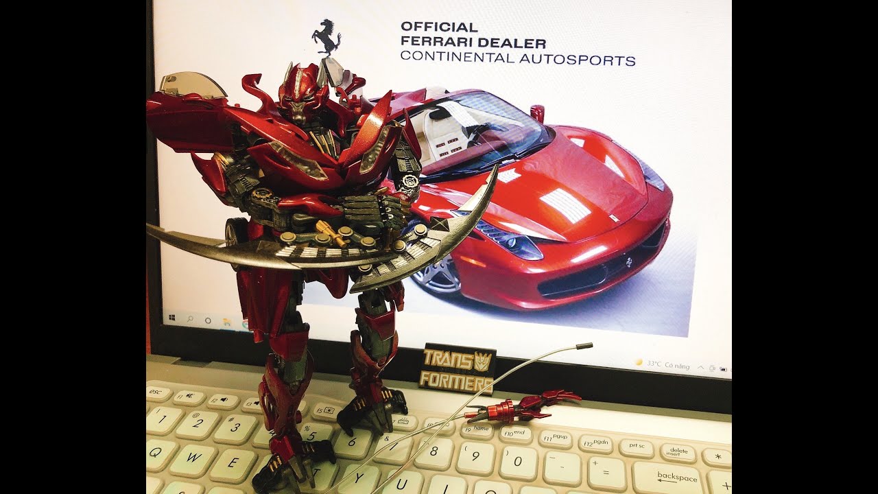 [TRANSFORMER REVIEW] BS01 -FERRARI 458 SPIDER (DINO - MIRAGE) - YouTube