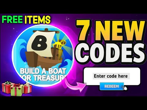 ⚠️SECRET CODES⚠️BUILD A BOAT FOR TREASURE CODES IN 2025 - ROBLOX BUILD ...