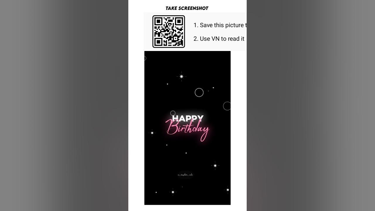 Happy Birthday Video Editor Vn Scanner #vn #birthday # ...