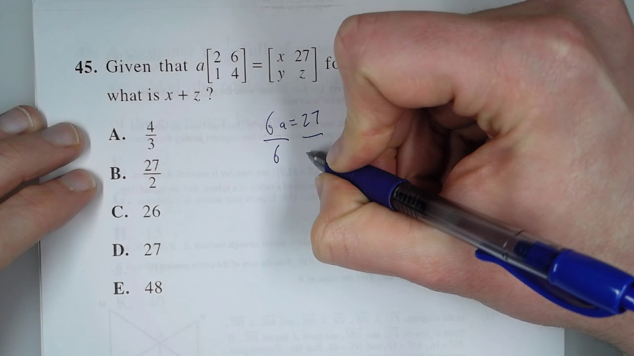 2017 2018 ACT Prep Math 45 YouTube 2017 2018 ACT Prep Math 45 YouTube