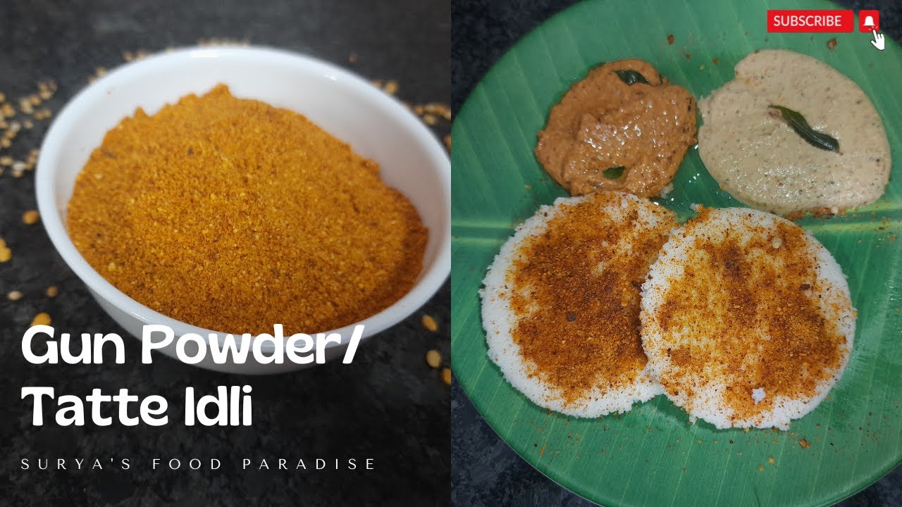 ఇడ్లి కారం పొడి/Gun Powder For Idli Dosa / Soft n Spongy Tatte Idli ...