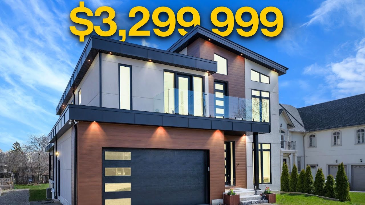 Touring a 3,299,999 Luxury Custom Build Home in Mississauga with HUGE ...