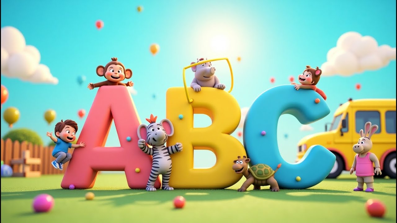 Learn the ABC Phonics Song | Alphabet Song for Kids with Cute Animals ...