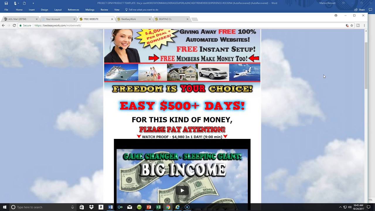 Best Easy Work Review Video 2017-Work From Home Make Money On The ...