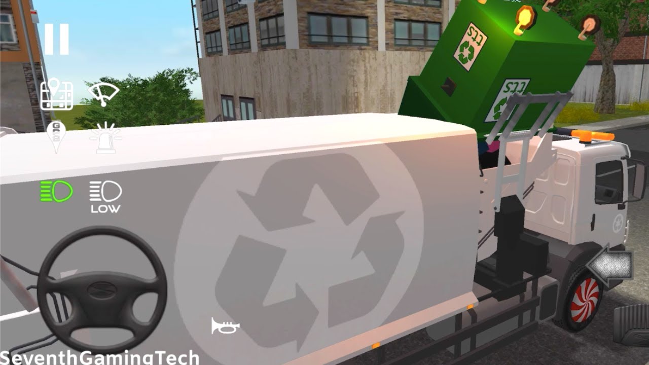 Side Loader - City Garbage Truck ♻️♻️♻️♻️ Trash Truck Simulator ...
