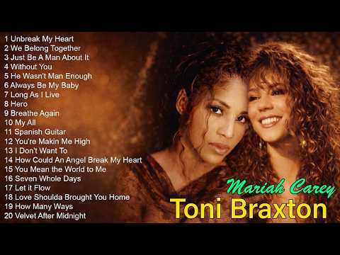 Toni Braxton - Mariah Carey Love Songs – Timeless 90s R&B Greatest Hits (Emotional Slow Jams)🥰