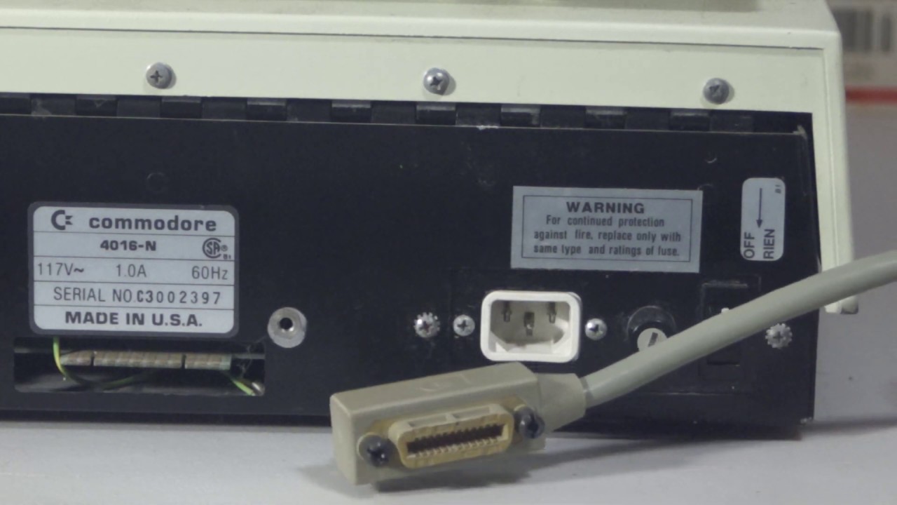 Commodore - Episode 483 - PET Model 4016 Checking The Fuse - Dave ...