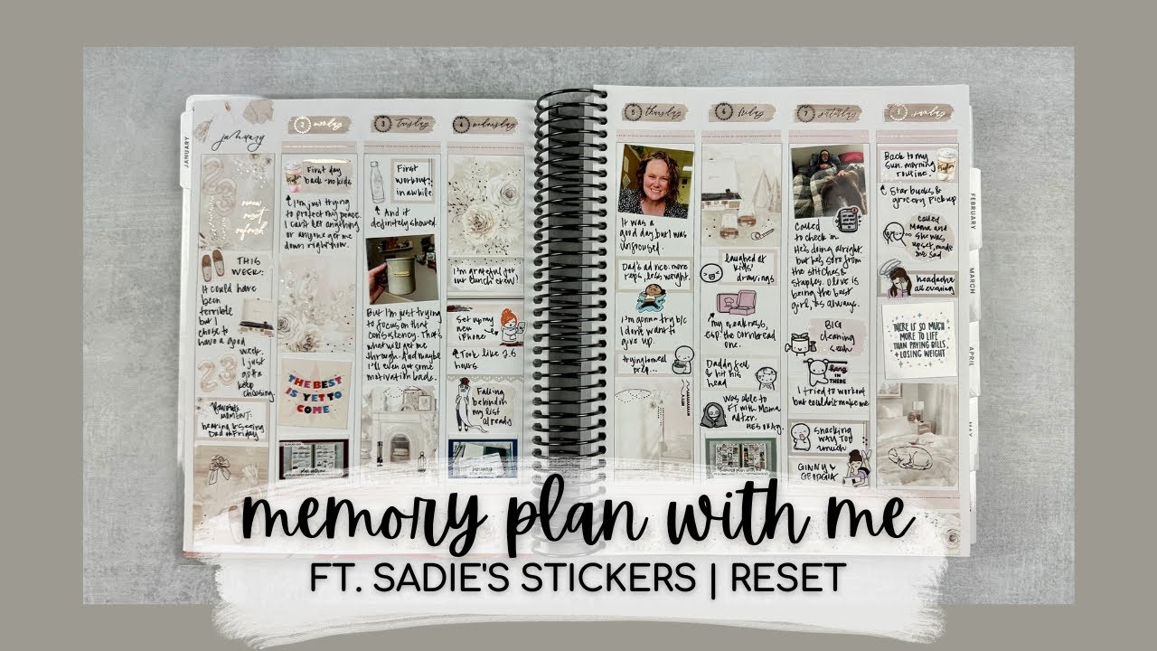 MEMORY PLAN WITH ME | memory keeping the first full week of 2023 ...