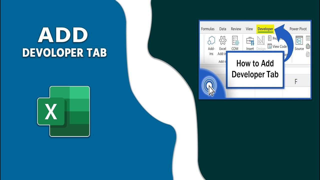 How to Add Developer Tab in Microsoft Excel - YouTube