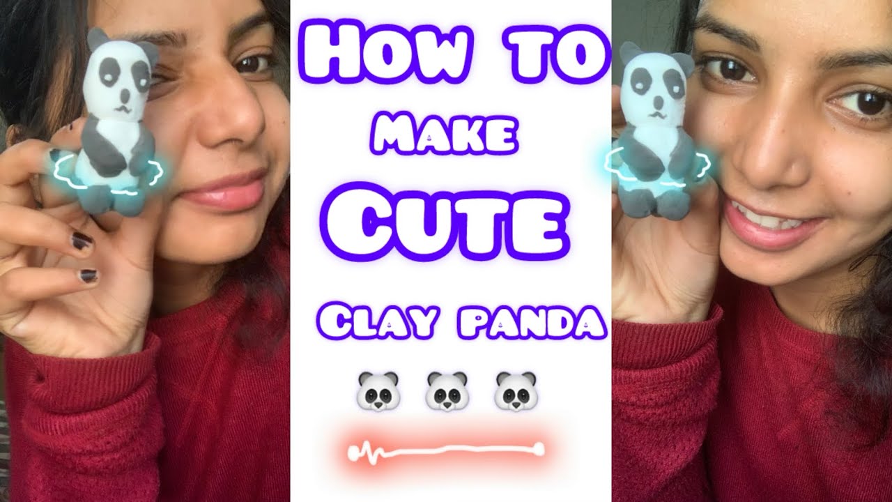 How to make clay panda 🐼. - YouTube