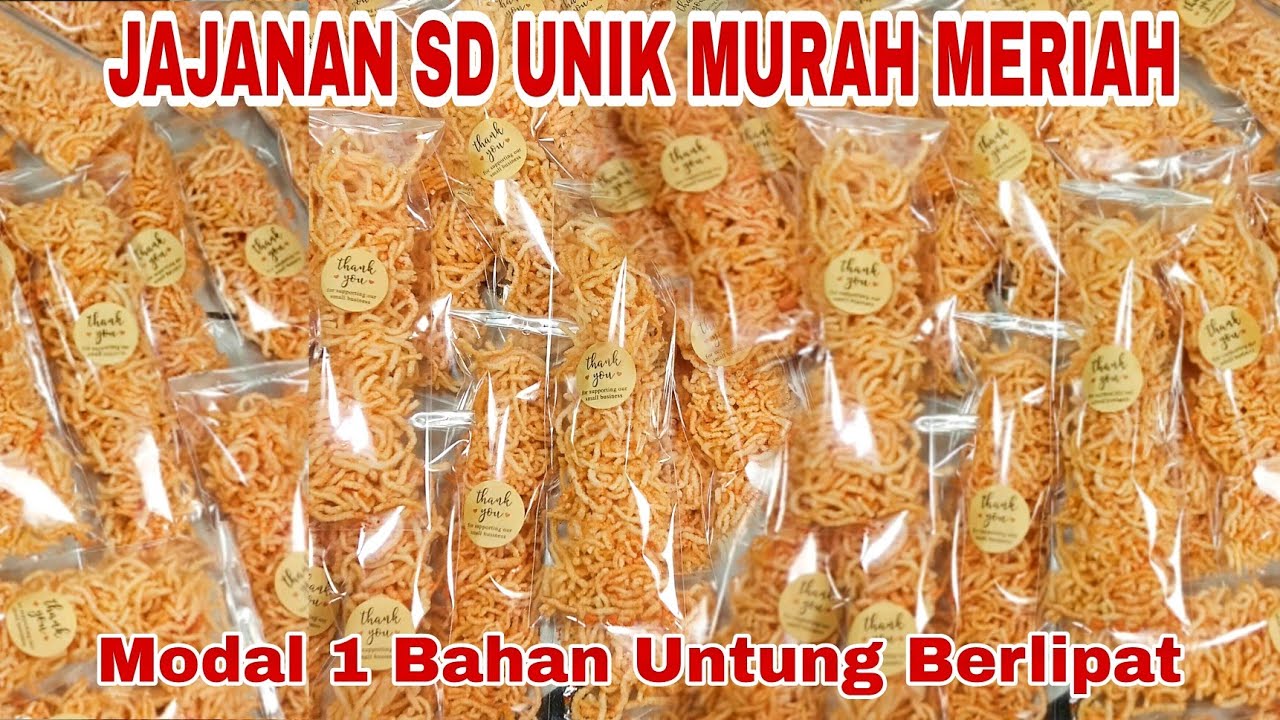 Jajanan Sd Unik Murah Meriah 1000an Cuma 1 Bahan Ide Jualan Modal
