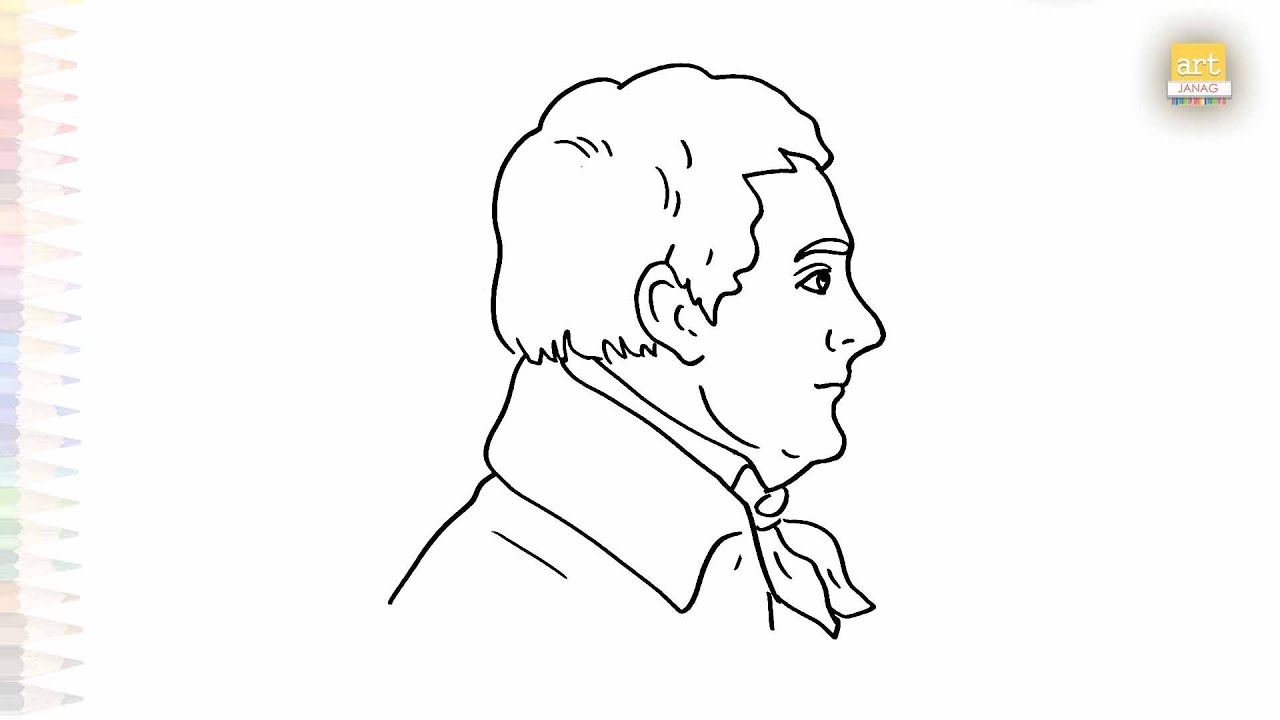 William Clark face drawing | Art tutorial | How to draw William Clark ...