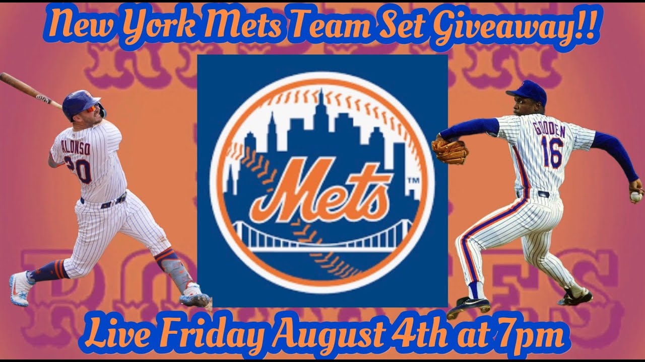 New York Mets Team Set Giveaway!! Live Friday August 4th at 7pm - YouTube