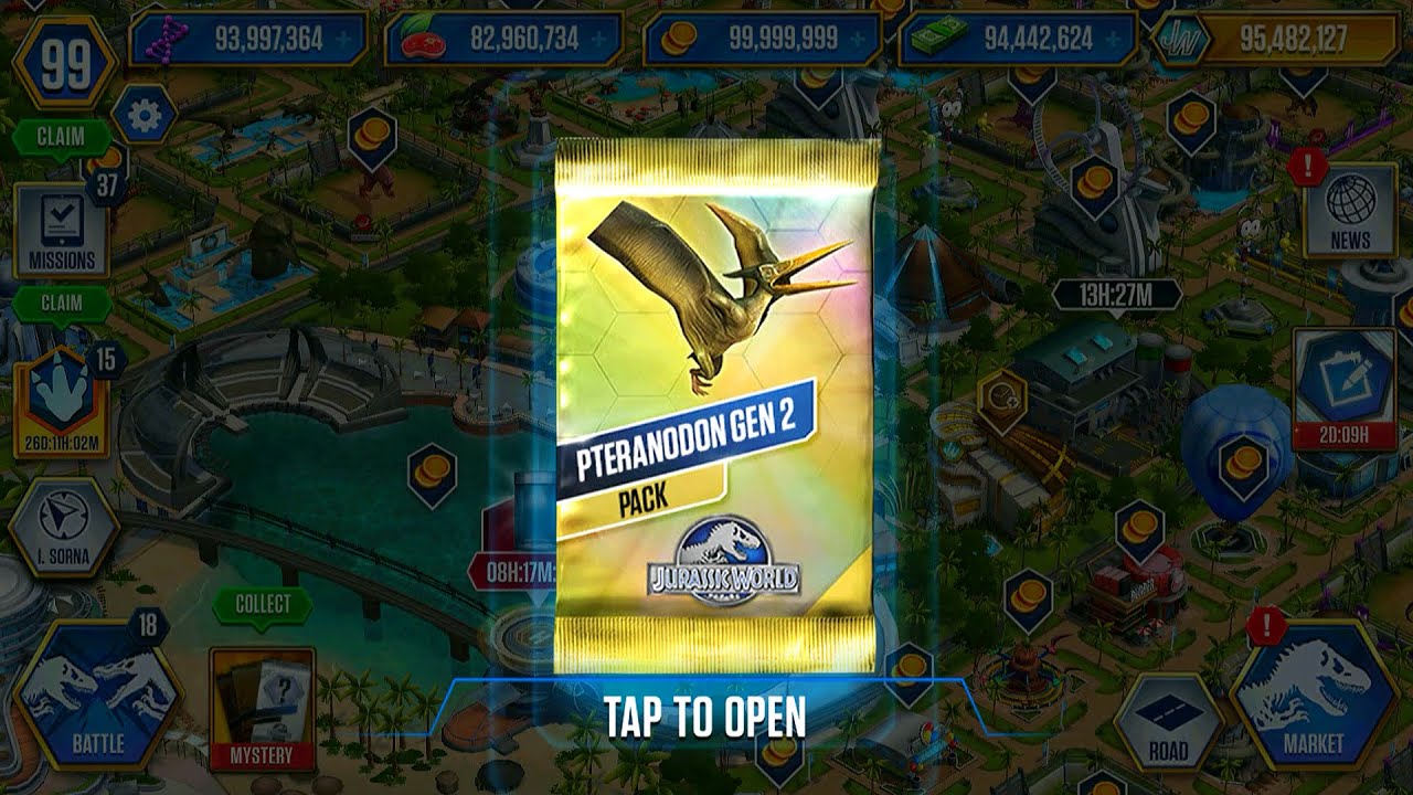 PTERANODON GEN 2 PACK PTERANODON GEN 2 TOURNAMENT | JURASSIC WORLD THE ...
