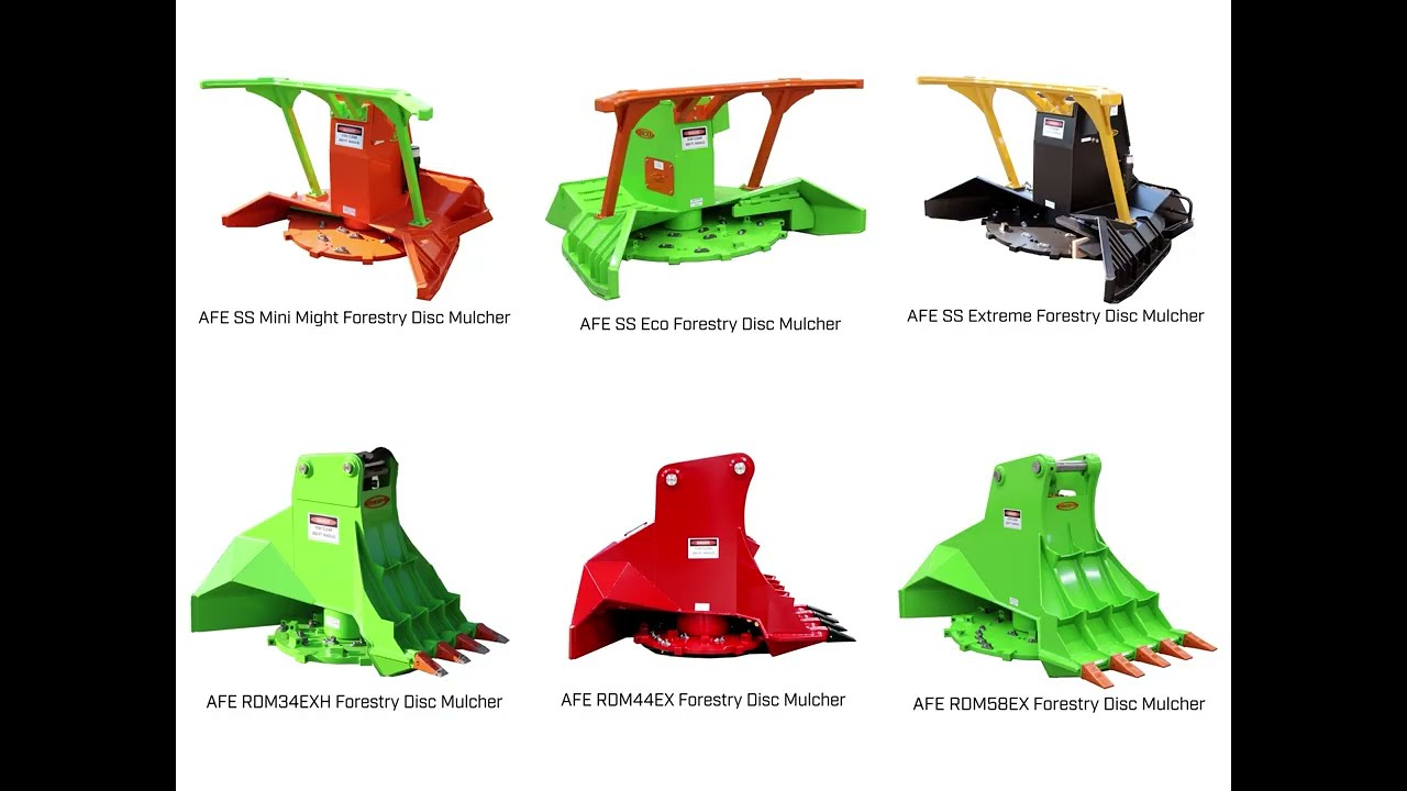Advanced Forest Equipment Forestry Skid Steer and Excavator Disc ...