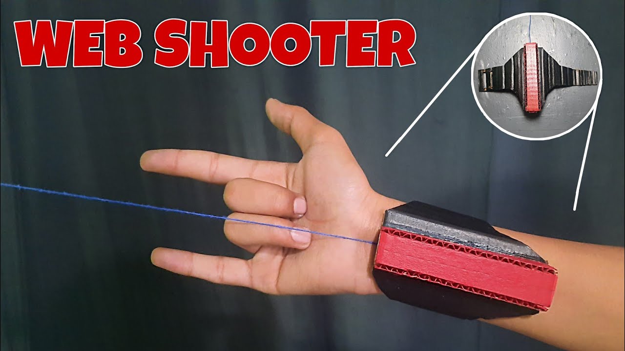 HOW TO MAKE SPIDER MAN WEB SHOOTER WITH CARDBOARD || WEB SHOOTER WITH ...
