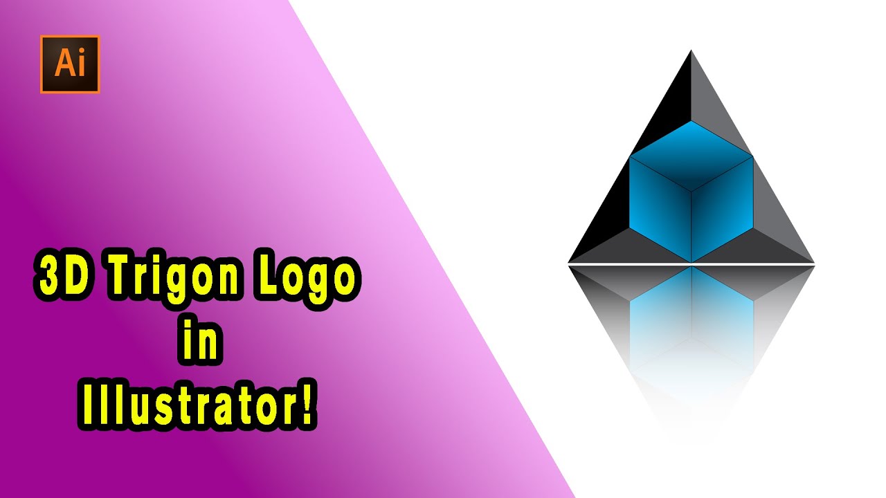 3D Trigon Logo in Illustrator! - YouTube