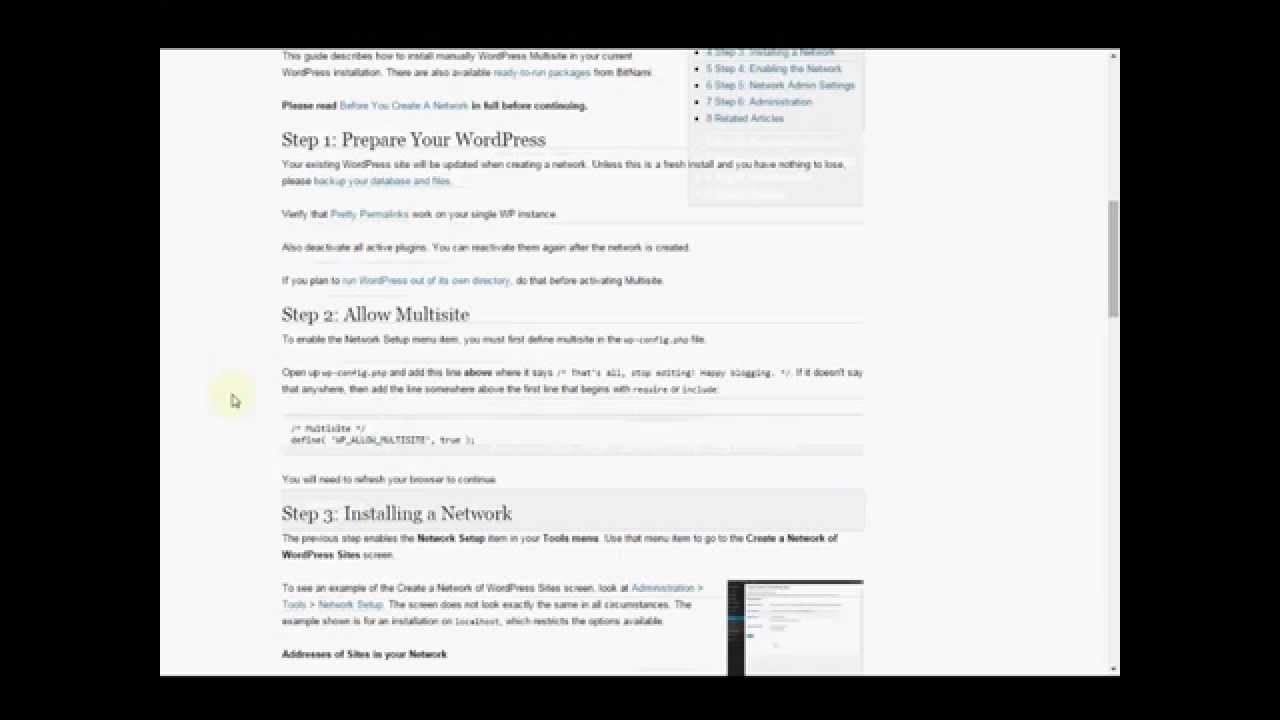 Tutorial: How to Create a Network in WordPress - YouTube