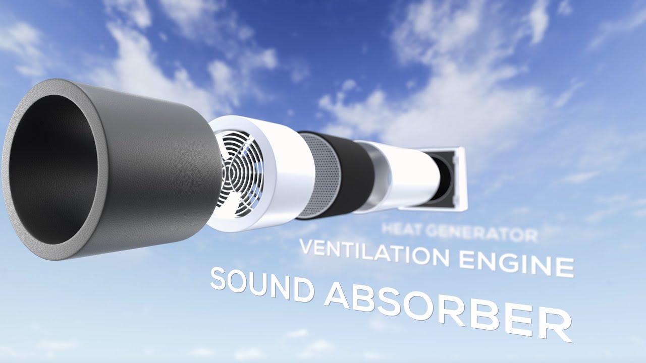 3D product animation Recuperator ventilation system - YouTube