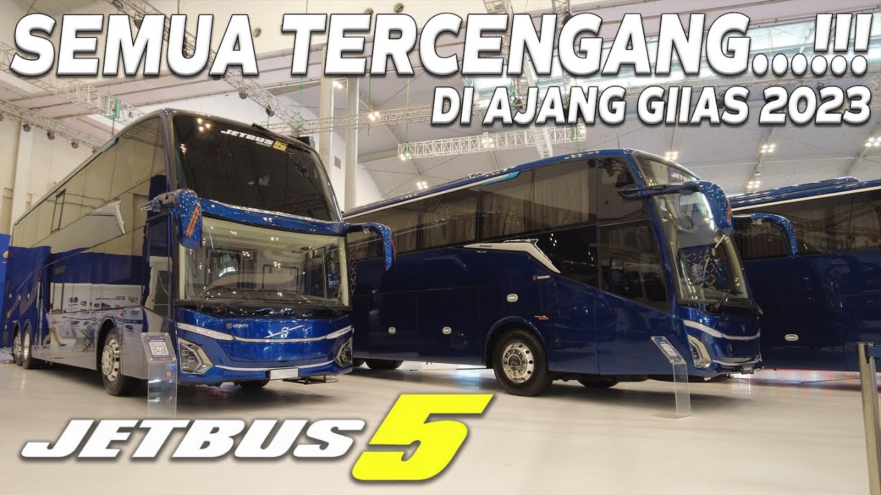 JETBUS 5 KAROSERI ADIPUTRO BIKIN TERCENGANG DI GIIAS 2023 - YouTube