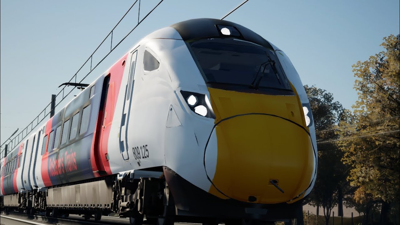 RoScaler's Trains class 809 departing Peterborough, Cambridgeshire ...