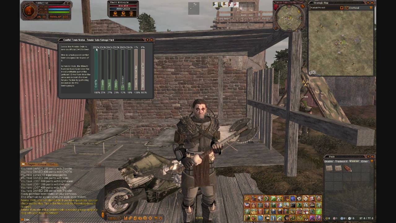 Fallen Earth MMO - PvP Conflict Town Tour - YouTube