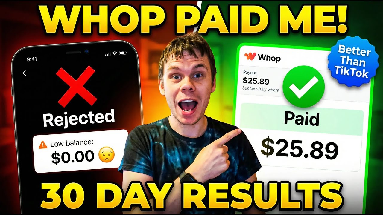 How I Made My First Payout Clipping Videos on Whop (30 Day Results ...