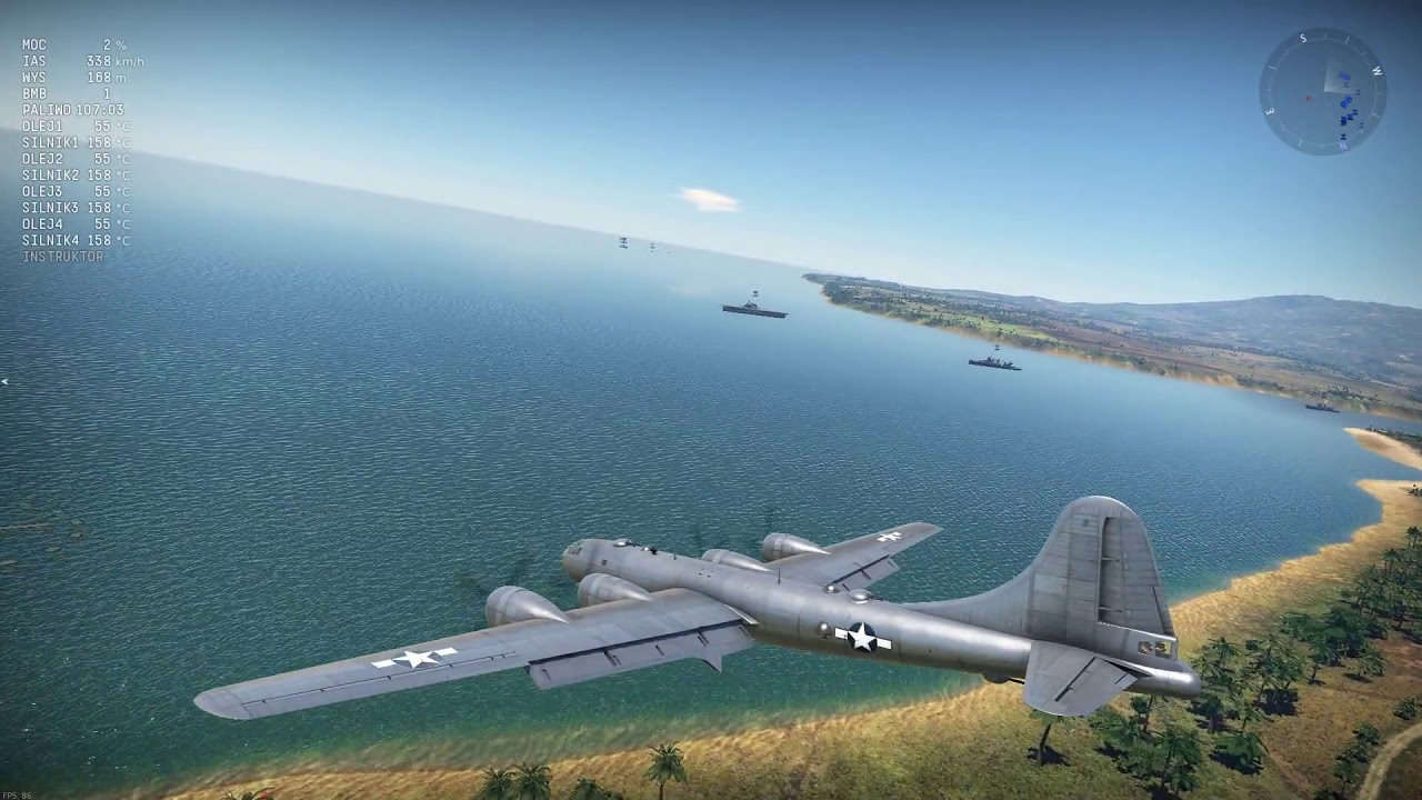 War Thunder - B-29 - Landing on aircraft carrier [DyG] - YouTube