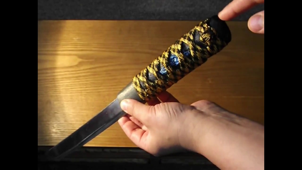 how to make a tanto ,the handel - YouTube