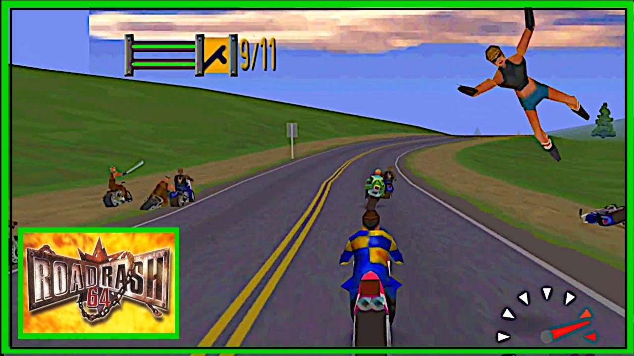 Road Rash 64 Level 2-3 Gameplay and Lofi Beats - Nintendo 64 Retro ...