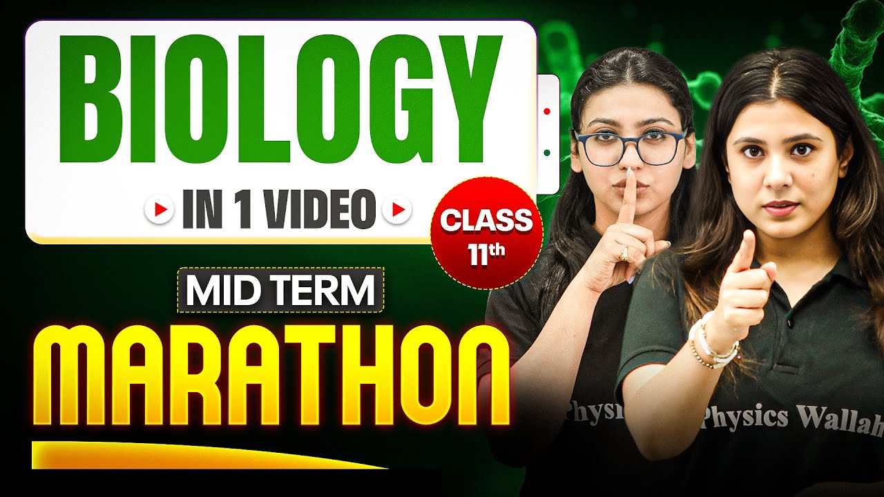 Class 11 ISC Biology in One Shot | Mid Term Marathon Series | Term 1 ...