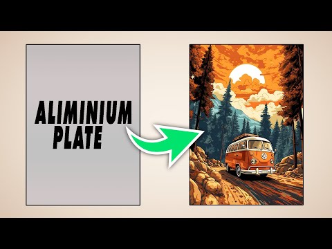 sublimation sur plaque aliminium