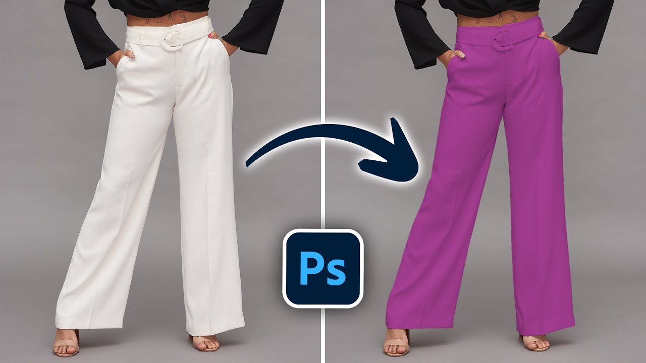 Change Pants Color in 1 Min! 🎨 | Photoshop Tutorial - YouTube