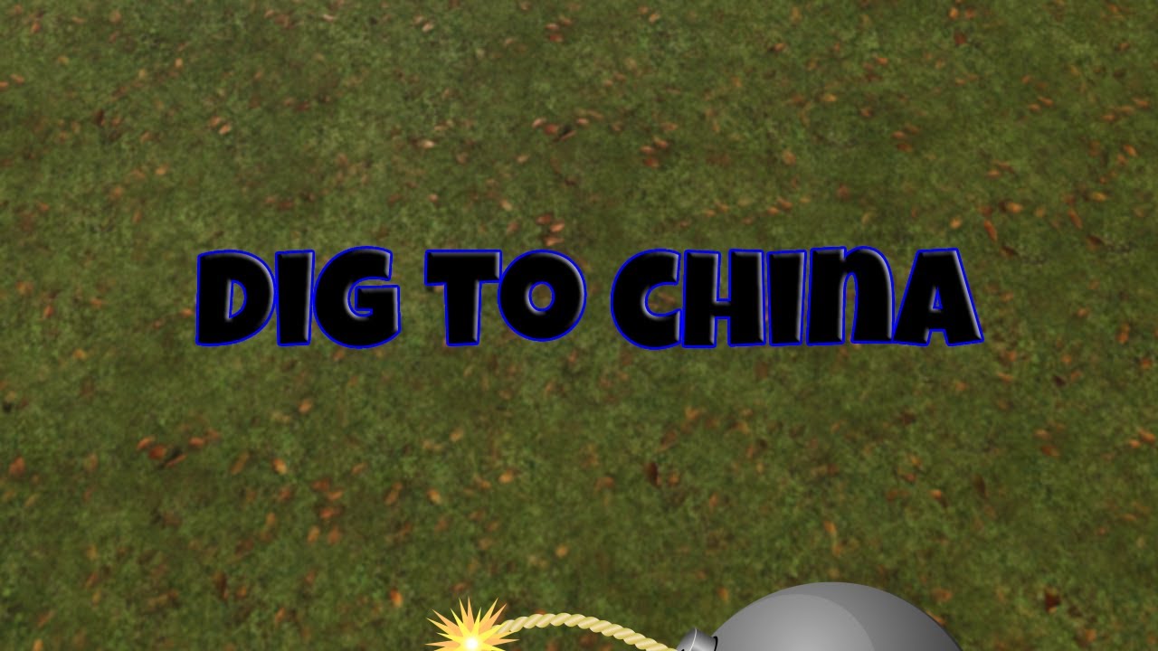 ROBLOX DIG TO CHINA... - YouTube