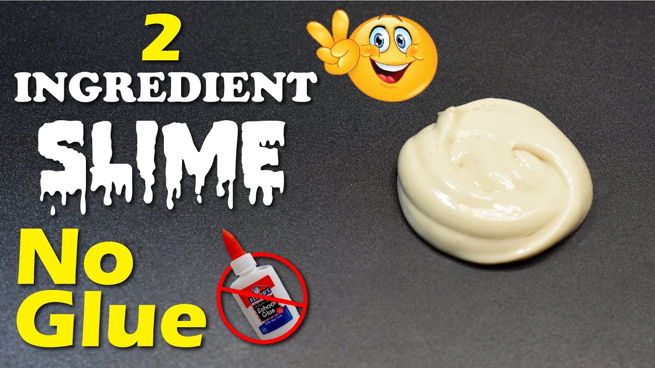 2 INGREDIENT NO GLUE DIY SALT SLIME NO BORAX NO ACTIVATOR - YouTube