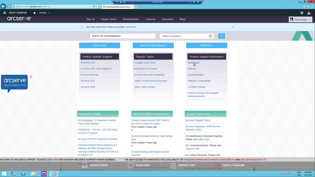 Arcserve Backup + UDP + RHA Download - YouTube