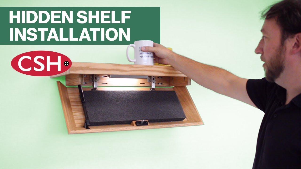 Hidden Shelf Installation - YouTube