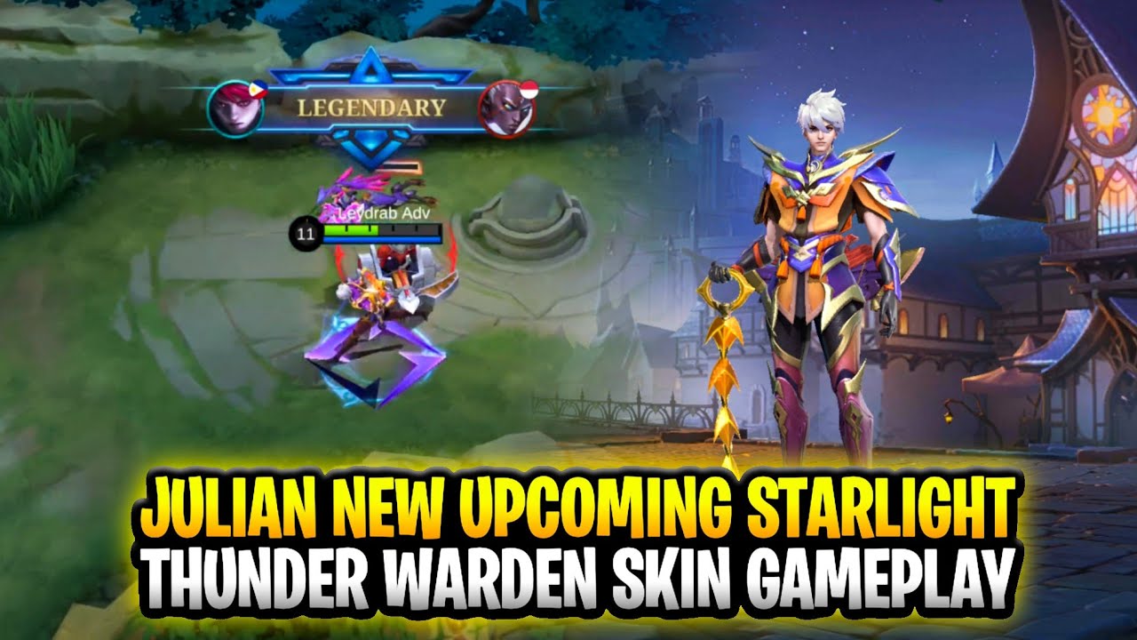 Julian New Upcoming Starlight Skin | Thunder Warden Gameplay | Mobile ...