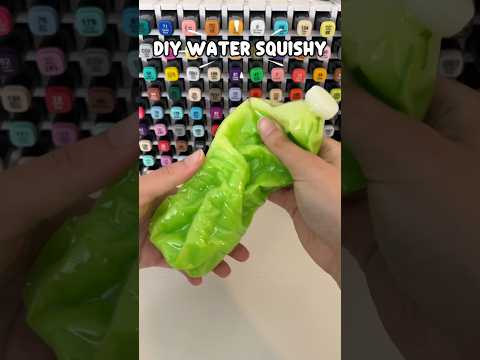 DIY Water Bottle Squishy 💦 #diy #squishy #bottle #asmr #thingstodo #papersquishy