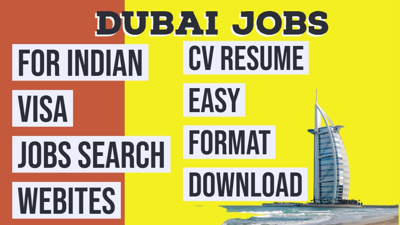 Dubai Jobs Vacancy 2021 Online Apply | Dubai Jobs Salary Interview ...