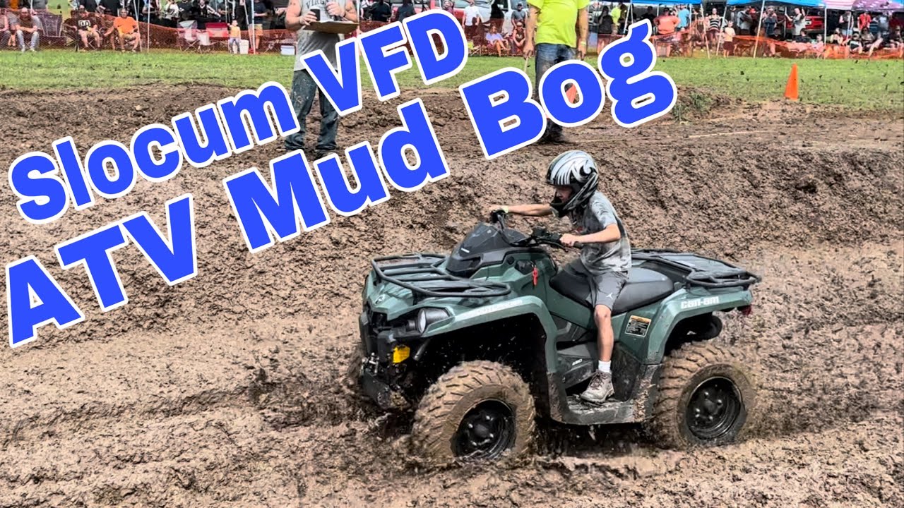 Slocum VFD Mud Bog Hosts ATV 4wheelers Racing in the Mud Pits - YouTube