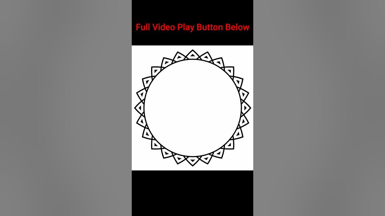 Modern Circle Shape Border Design in Corel DRAW - YouTube