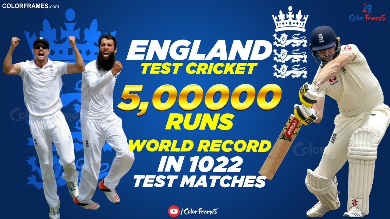 England Become 1st Team in History to Score 500,000 Runs | World Record ...
