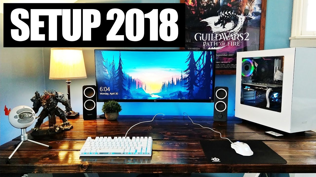 SETUP 2018 : SETUP MINIMALISTE ET BUREAU DIY - YouTube