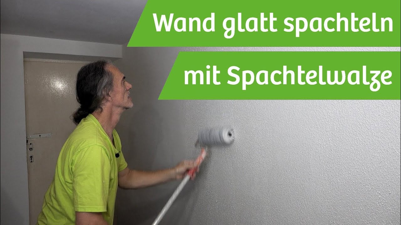 Spachtelmasse Mit Rolle Auftragen