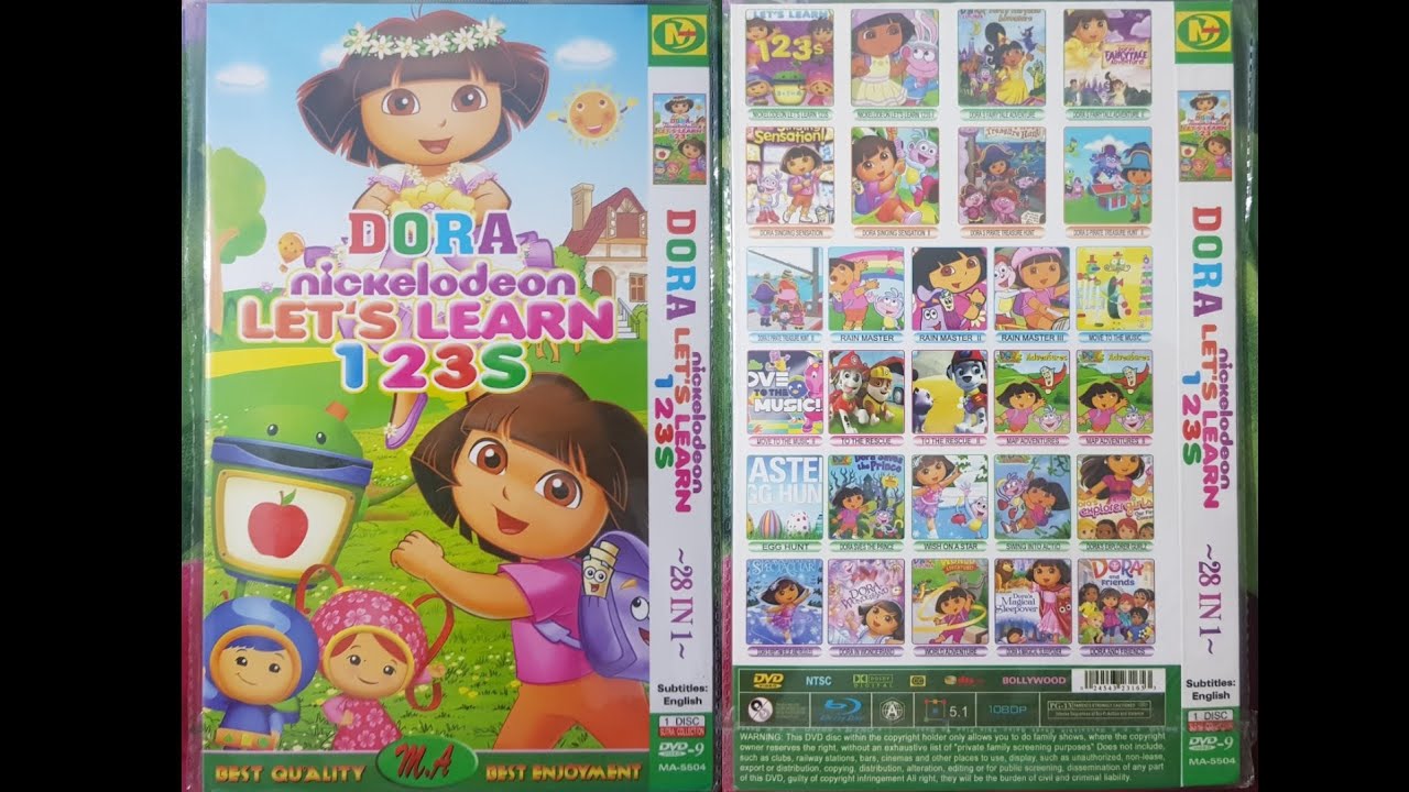 Dora Nickelodeon Let's Learn 123S DVD Menu 2019 - YouTube