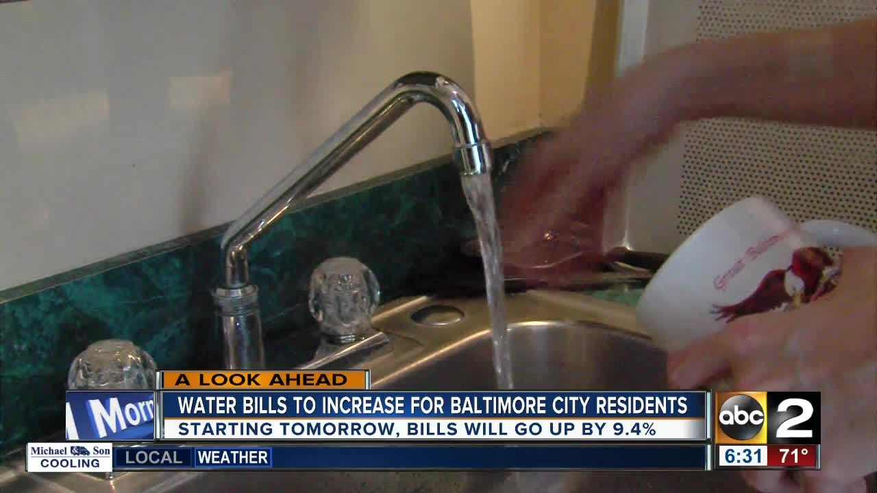 Water bills to increase for Baltimore City residents - YouTube
